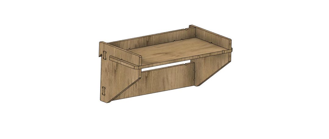 Medium Sized Equipment Storage Rack DXF Files - French Cleat System ...