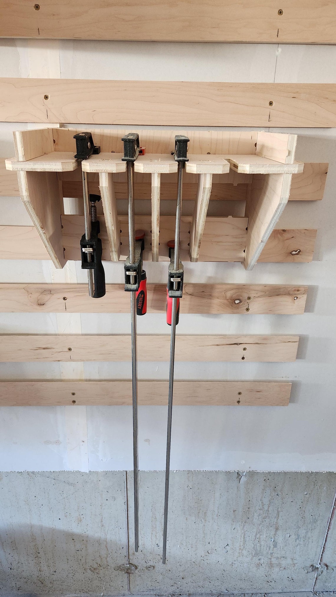 Large F-clamp Storage Rack DXF Files - French Cleat System (friction ...