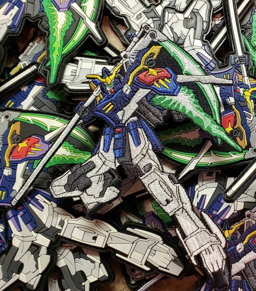 GUNDAM DEATHSCYTHE Anime Embroidered Velcro Patch Ranger Eyes, Custom ...
