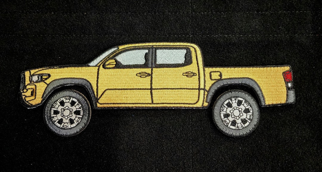 MODULAR TOYOTA TACOMA Tan Customizable 3 Piece Set Embroidered Velcro ...