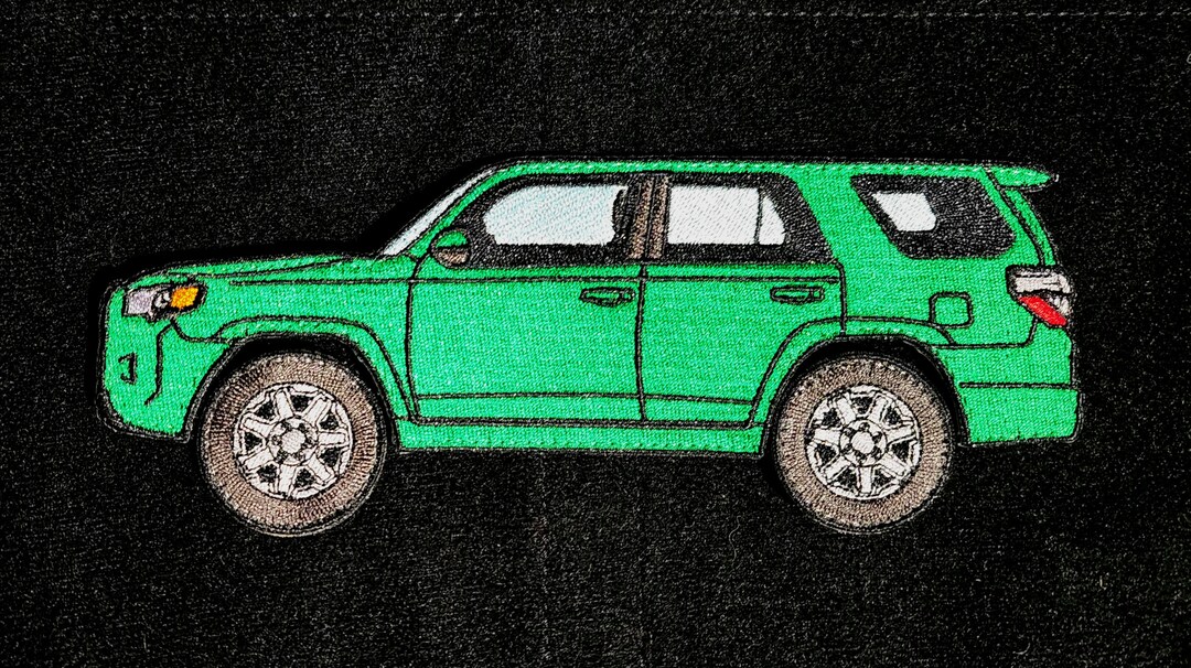 MODULAR TOYOTA 4RUNNER Green Customizable 3 Piece Set Embroidered ...