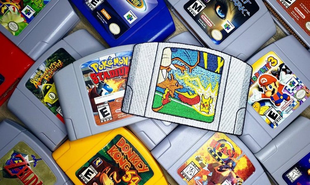 POKEMON STADIUM Nintendo 64 Embroidered Velcro Patch Ranger Eyes ...