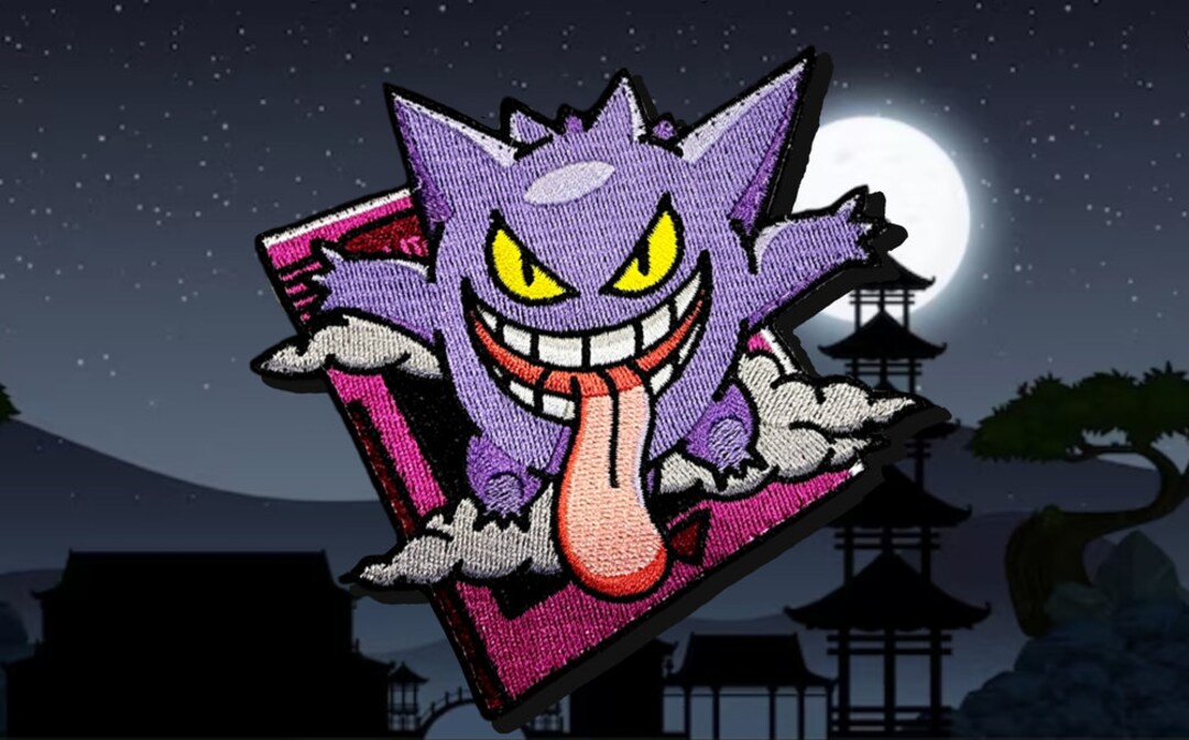 GAMEBOY GENGAR CART Pokemon Embroidered Velcro Patch Ranger Eyes, Custom Gamer Patches, Gift for ...