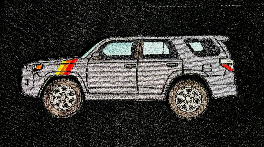 MODULAR TOYOTA 4RUNNER Grey Customizable 3 Piece Set Embroidered Velcro ...