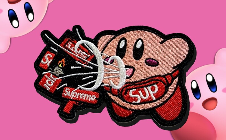 KIRBY surpeme Embroidered Velcro Patch Ranger Eyes, Custom Gamer ...