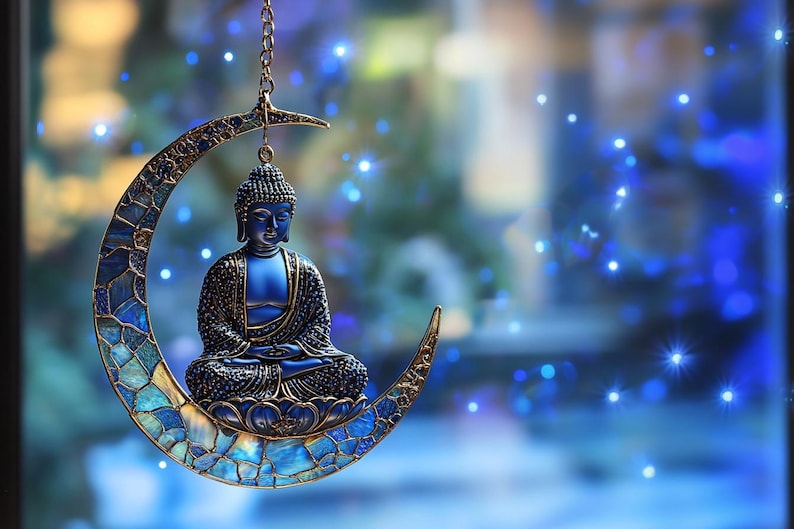 Buddha Suncatcher – Lotus Zen Window Decor, Spiritual Gift - Etsy