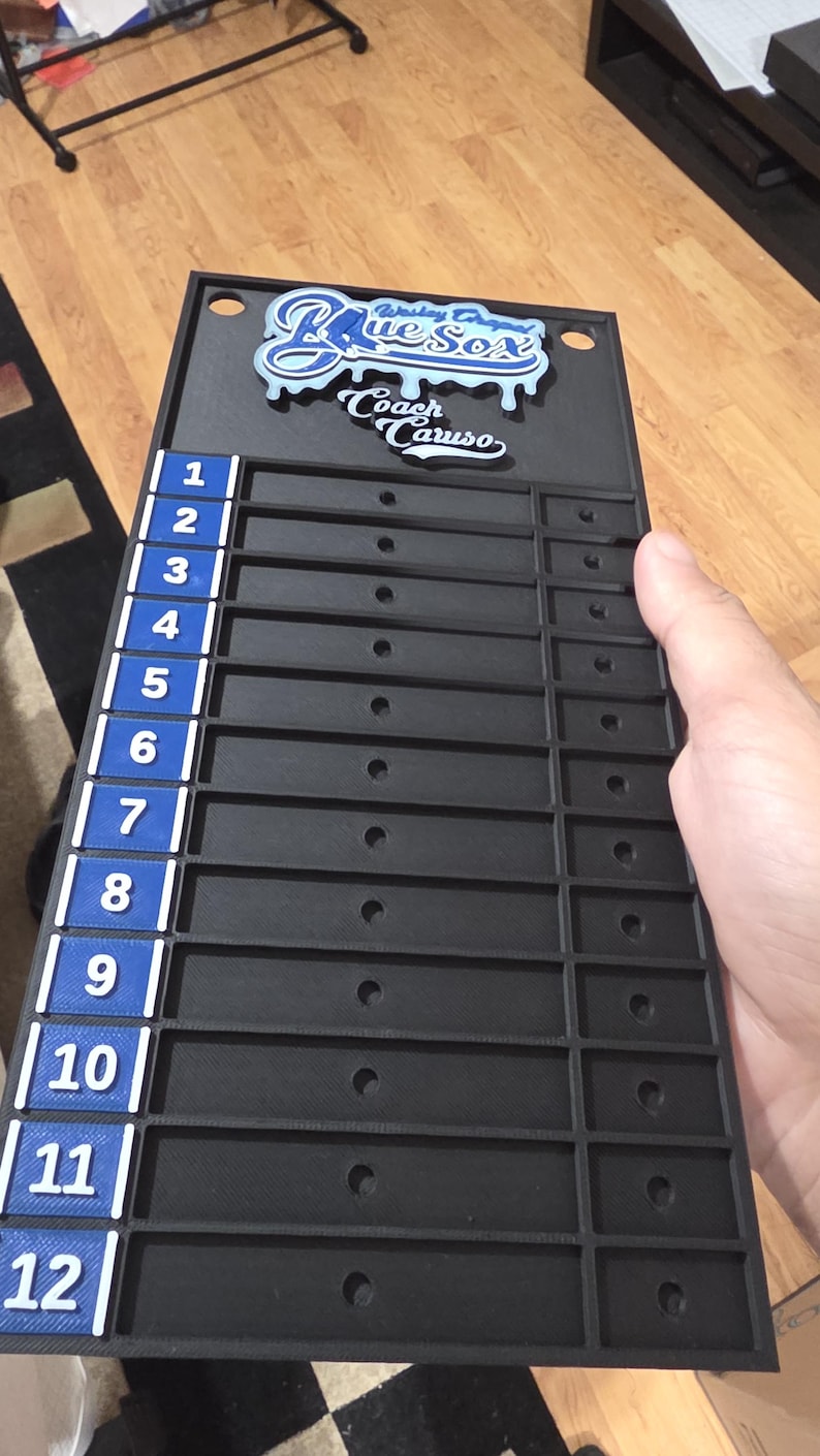 Custom Magnetic Dugout Lineup Board – 3D Print File Download (STL/3MF ...