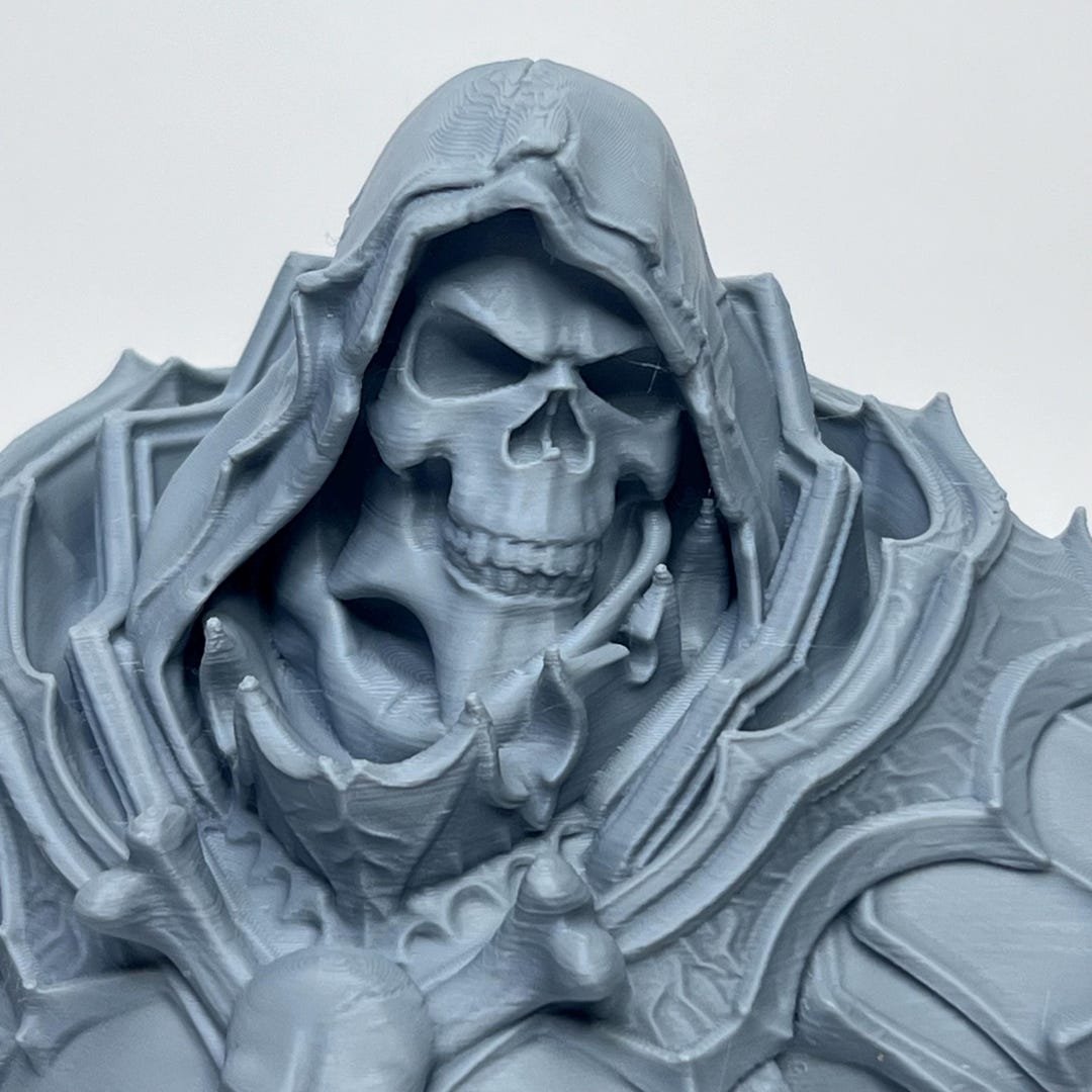 Skeletor Bust, 3D Printed, Matte Gray - Etsy