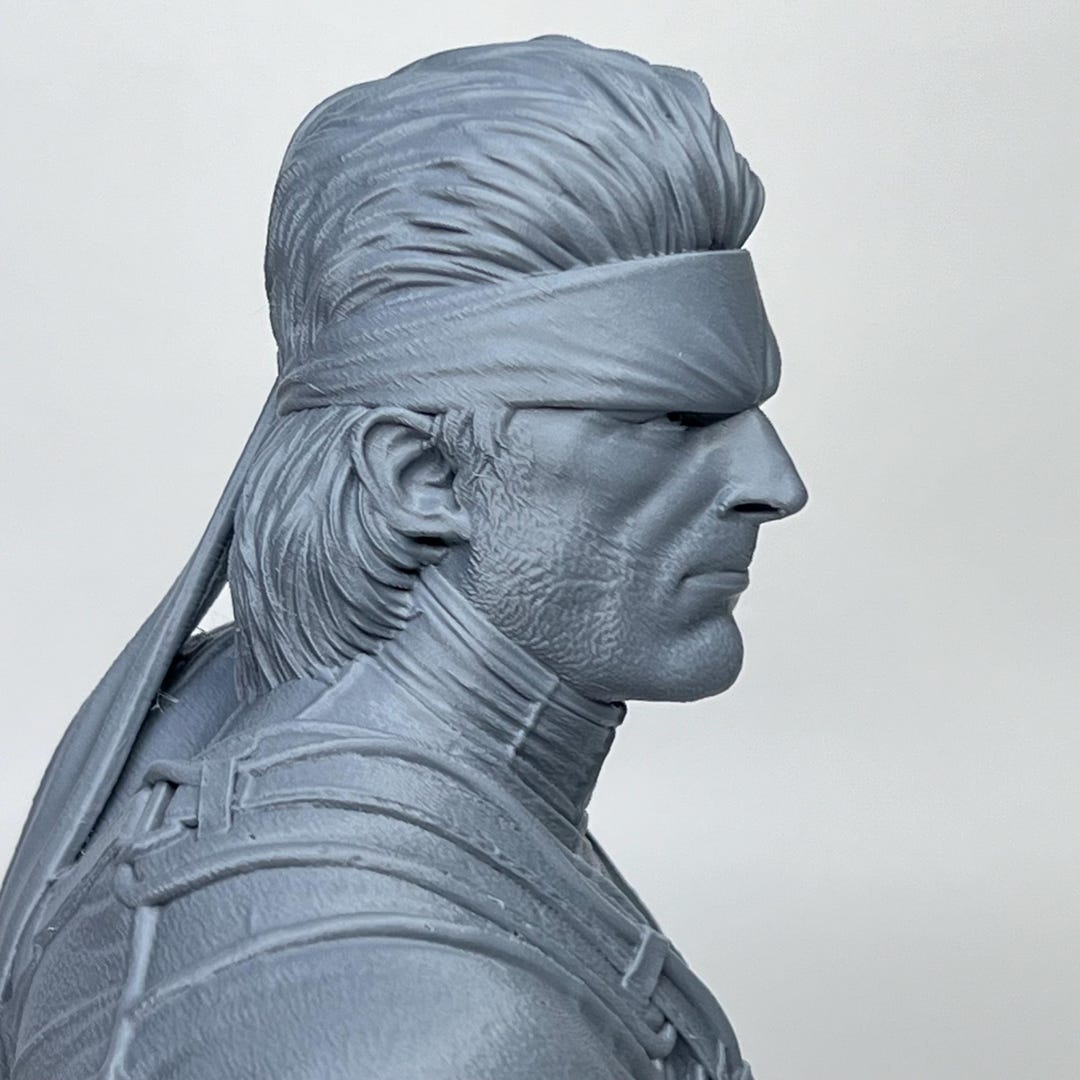 Solid Snake Bust, 3D Printed - Etsy