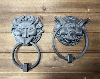 Labyrinth Inspired Door Knockers STL, 3d Printable Labyrinth Door ...