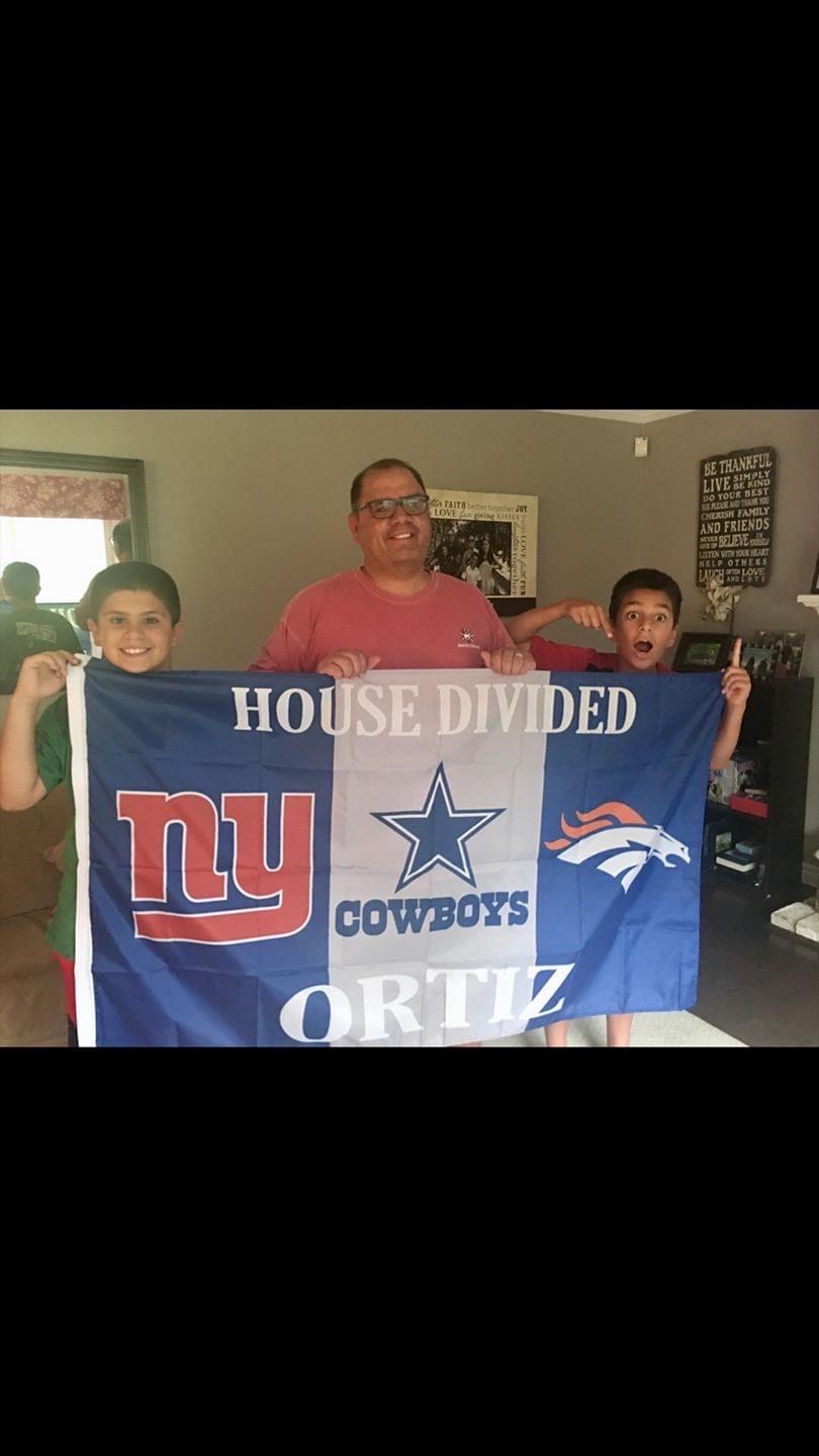 Custom 3X5 Ft NFL House Divided Flag – Personalized Football Team Flag ...