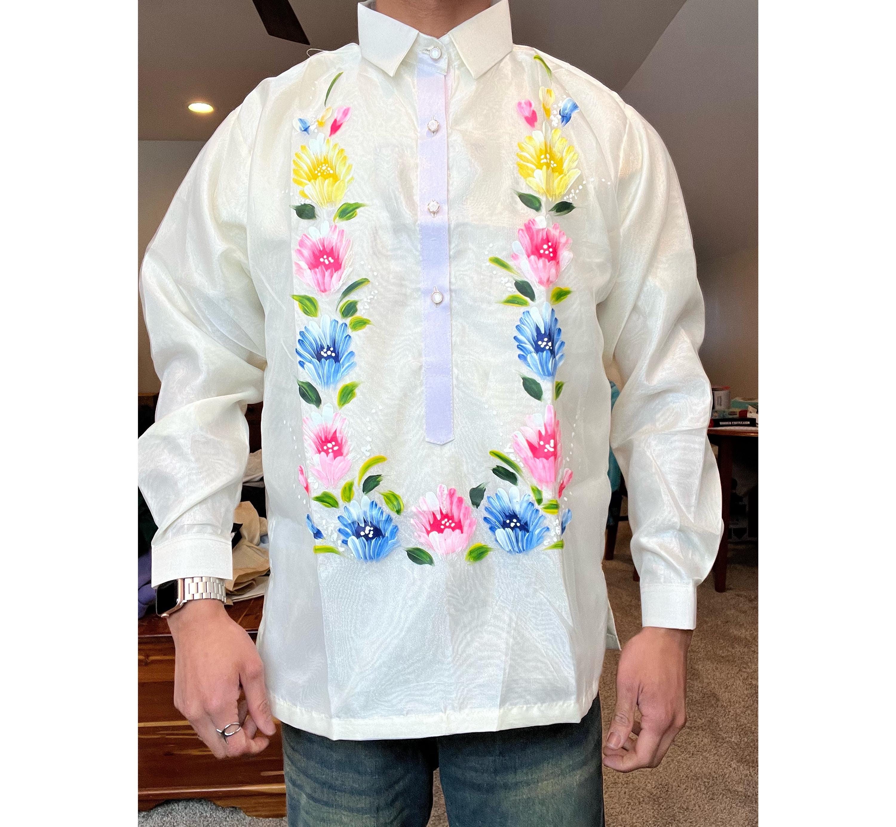 Hand Painted Barongs From the Philippines - Etsy