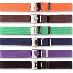 2 Kids BELTS Boys Girls S Kids Block Letter INITIAL Belt You Get 2 ...