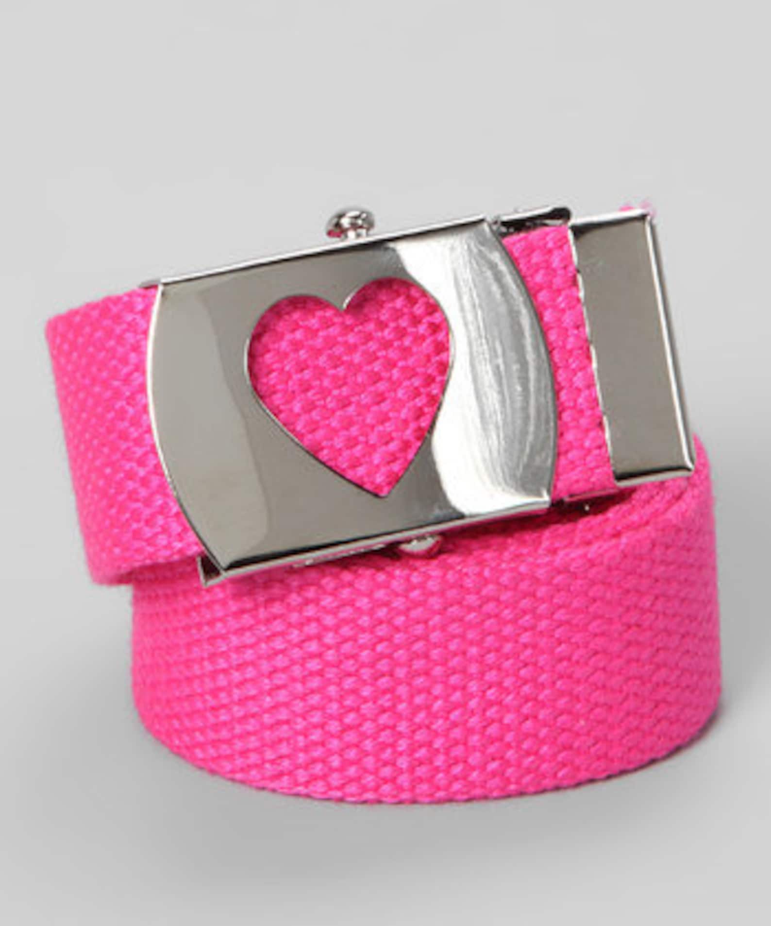 Girls Hot Pink Heart Belt or Any Color Perfect for School - Etsy