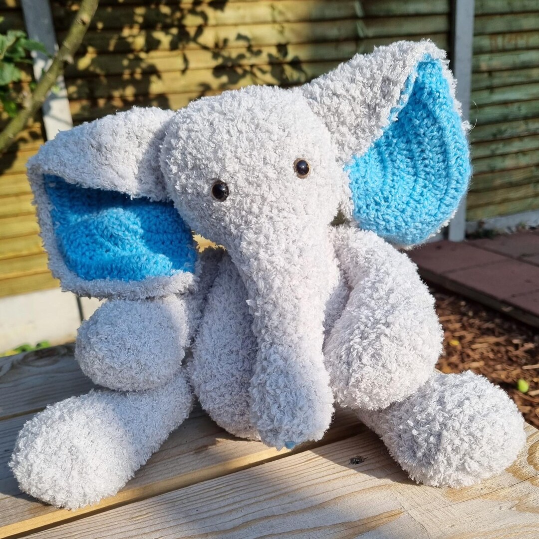 Soft Fluffy Elephant Plushie - Etsy