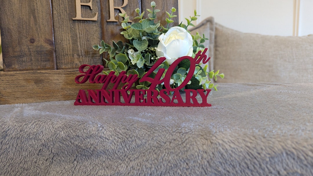 3D Printed happy Anniversary Free Standing Letters Customizable ...