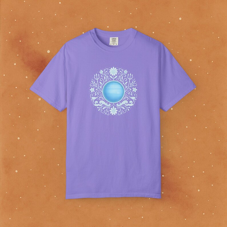 Neptune Mandala Comfort Colors T-shirt Boho Planet Shirt Celestial ...
