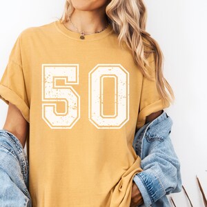 Jersey Number Shirt, Custom Number Shirt, Sports Number Shirt, Player ...