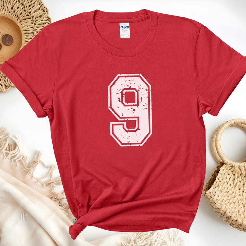 Jersey Number Shirt, Custom Number Shirt, Sports Number Shirt, Vintage ...