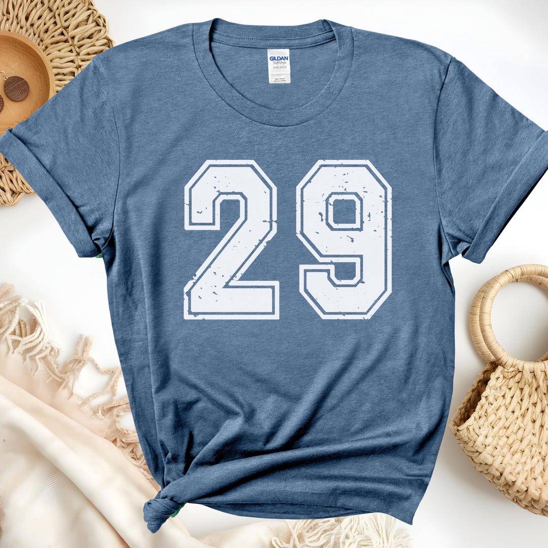 Jersey Number Shirt, Custom Number Shirt, Sports Number Shirt, Vintage ...