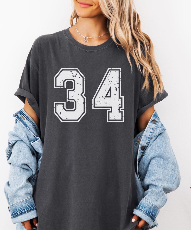 Jersey Number Shirt, Custom Number Shirt, Sports Number Shirt, Player ...