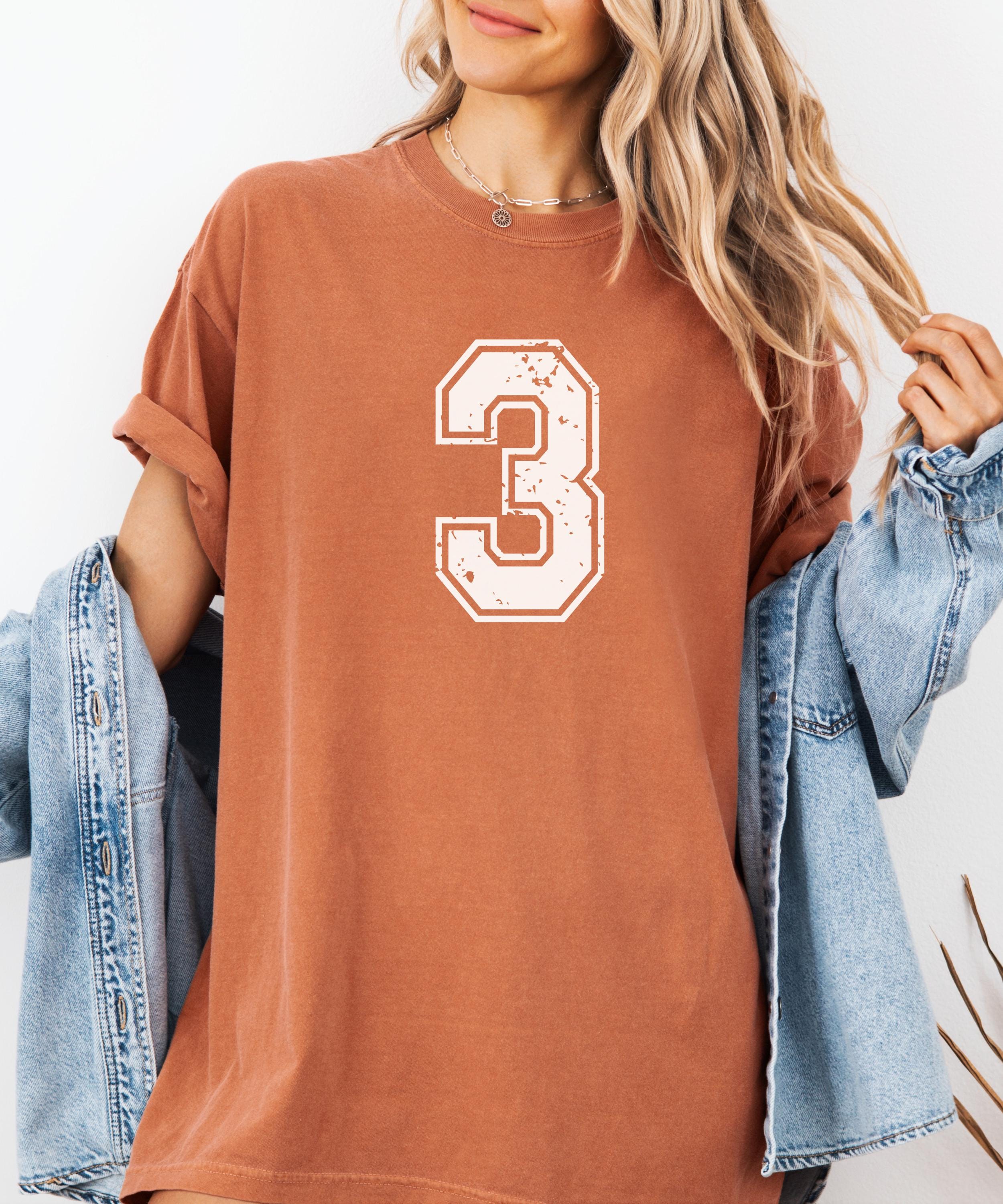 Jersey Number Shirt, Custom Number Shirt, Sports Number Shirt, Player ...