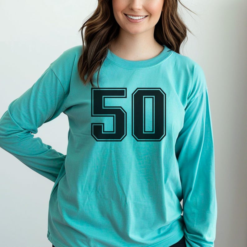 Comfort Colors Custom Number Shirt, Sports Number Shirt, Custom Jersey ...