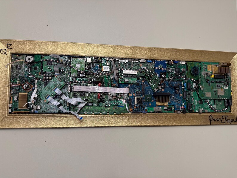 Futuristic Circuit Board Art With LED Lights - Etsy