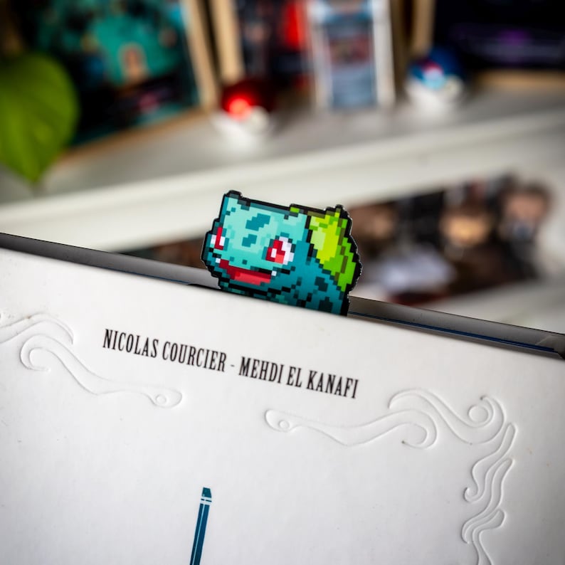 Handcrafted Bulbasaur Bookmark: Gift for Readers - Etsy