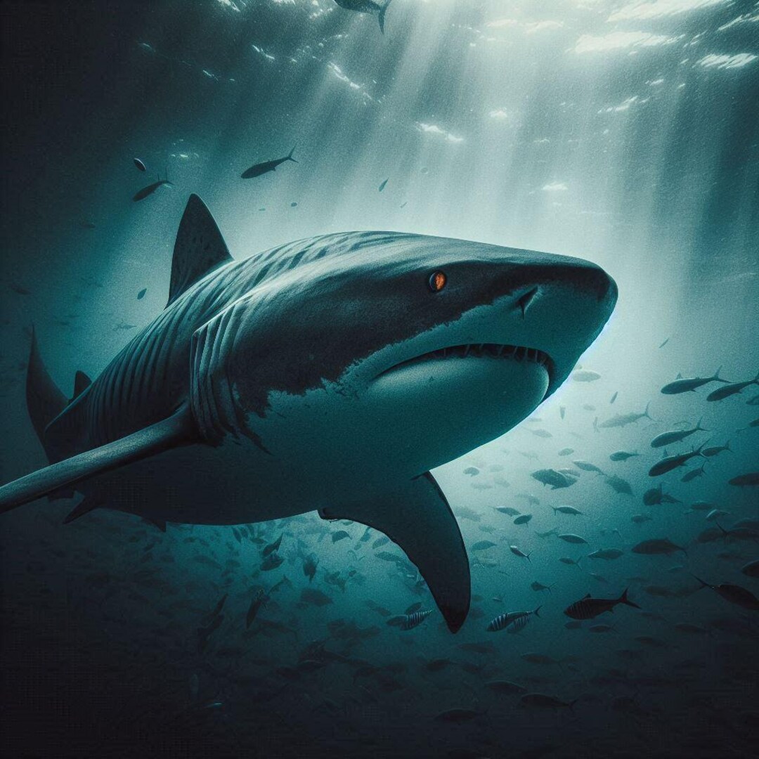 Tiger Shark Image or Wallpaper - Etsy