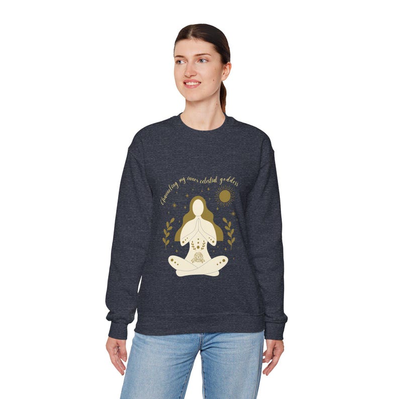 Celestial Goddess Sweatshirt, Moon Phase Jumper, Space Theme Pullover ...