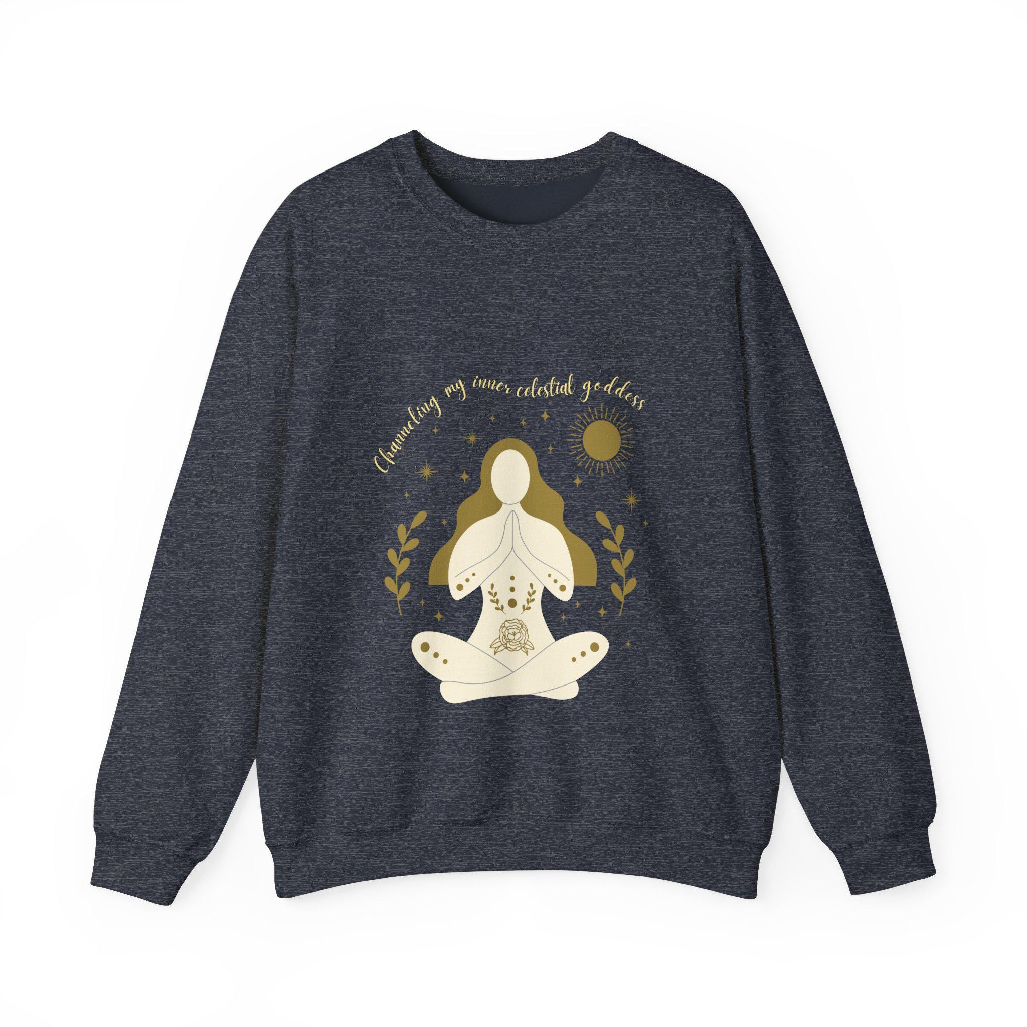 Celestial Goddess Sweatshirt, Moon Phase Jumper, Space Theme Pullover ...
