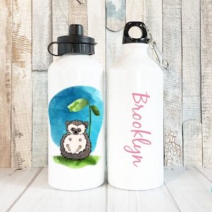 Personalized Kids Water Bottle, Cute Wolf Water Bottle, Personalized ...