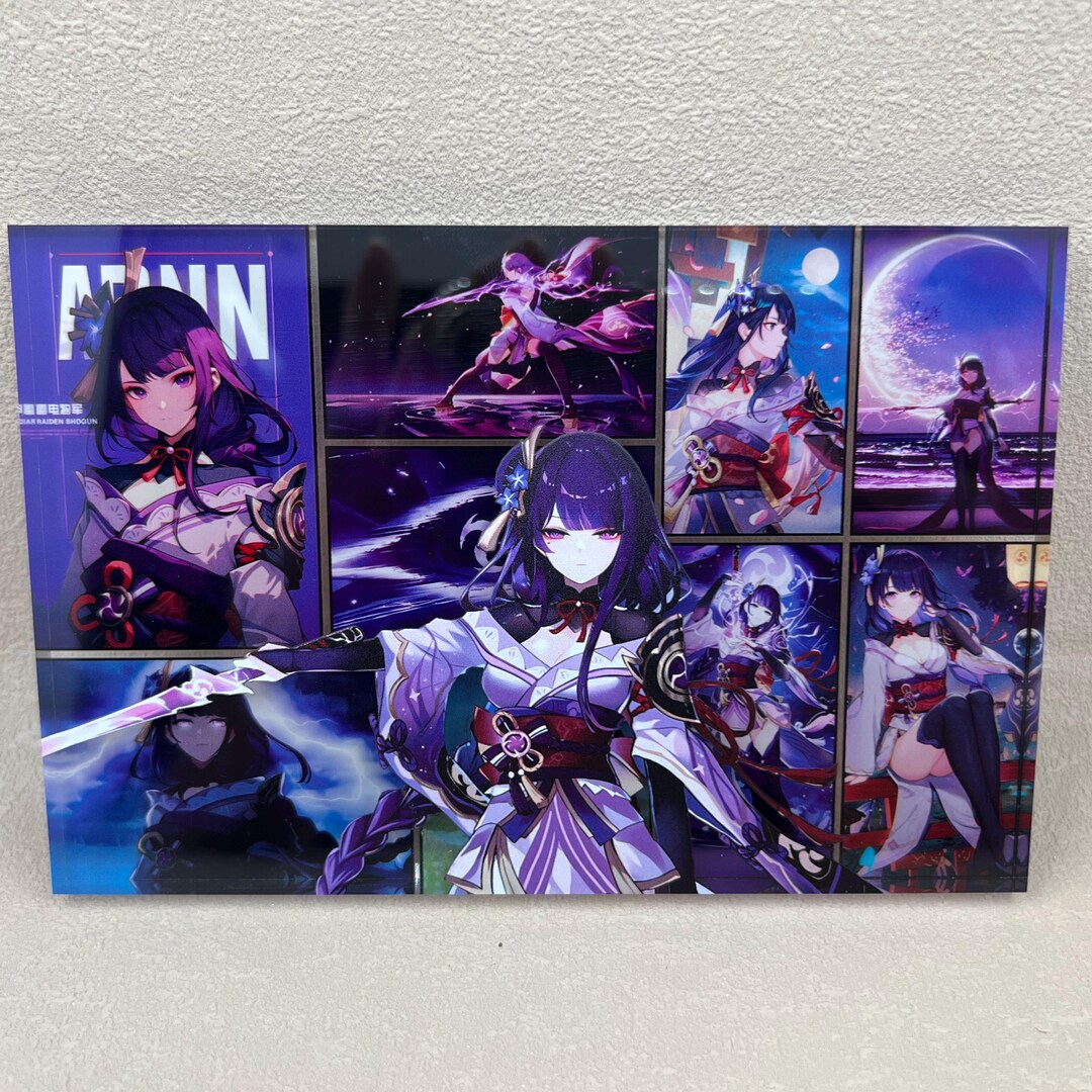Genshin Impact Raiden Shogun Acrylic Stand, Genshin Impact Raiden ...