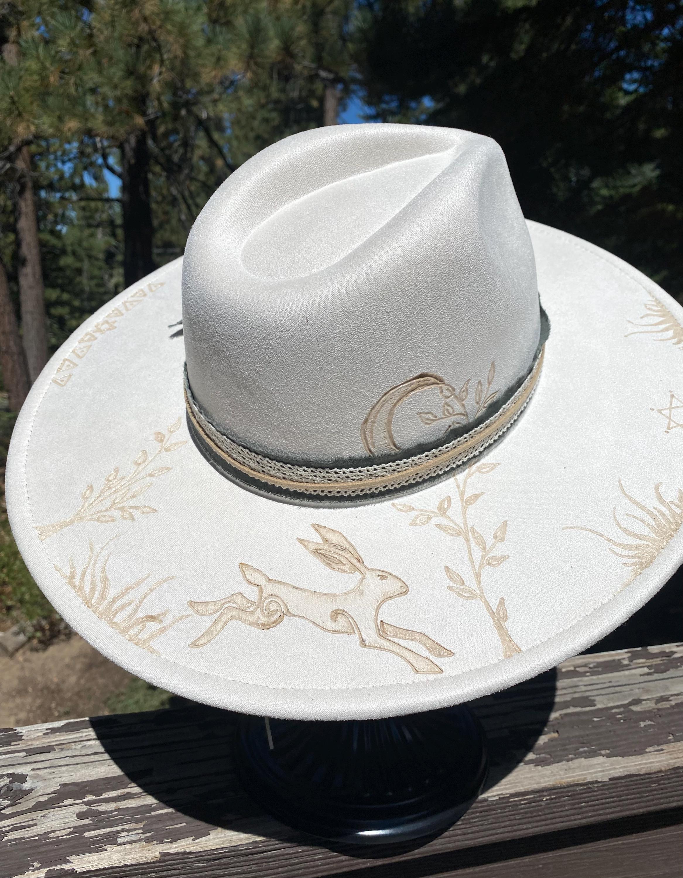 Hand Burned Hat - Etsy