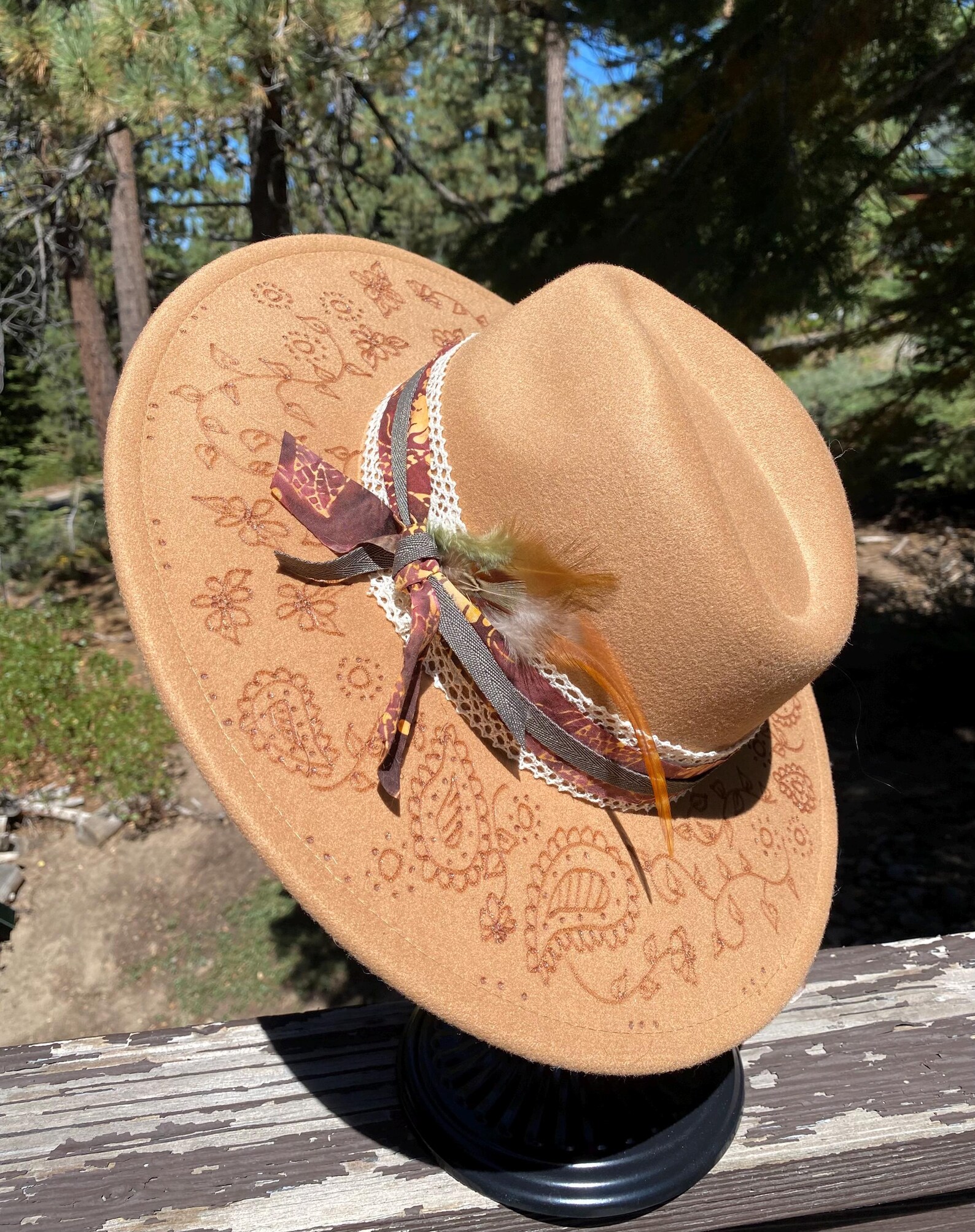 Hand Burned Hat - Etsy