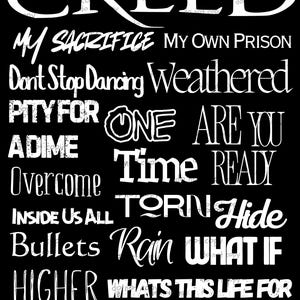 Creed PNG, Concert Music, Fun PNG - Etsy