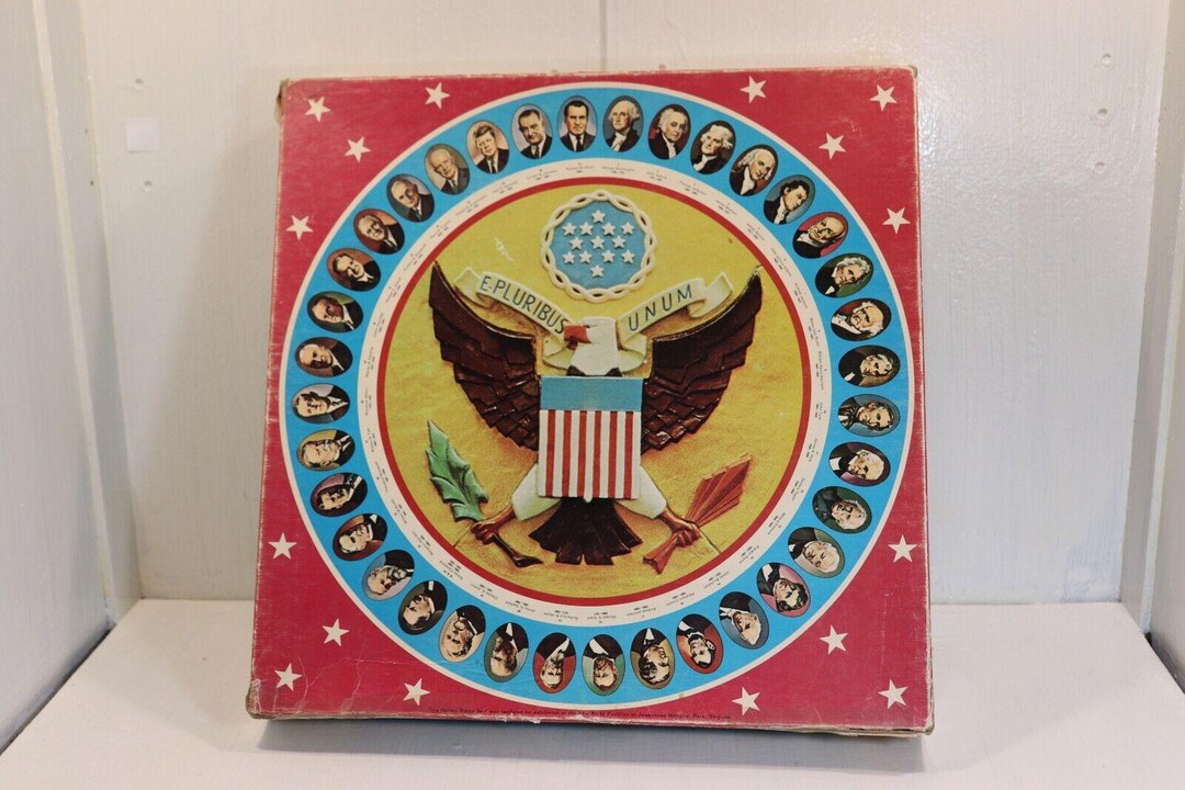 Jigsaw Puzzle US Presidents Vintage Large 24" 1000 Piece Complete 1969 ...