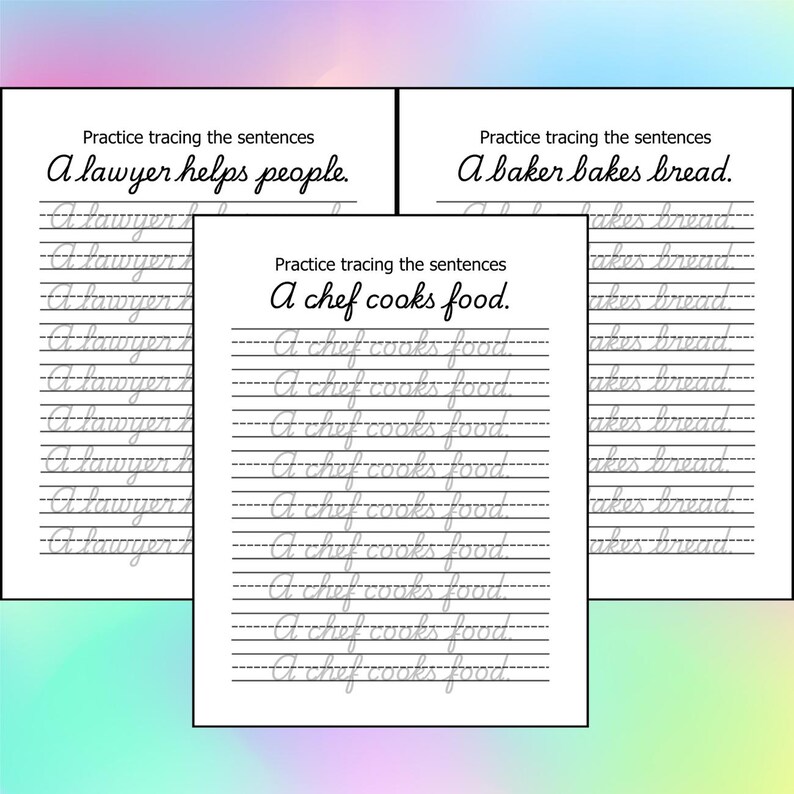 Printable Cursive Handwriting Worksheets: This Offers 67 Engaging Pages ...