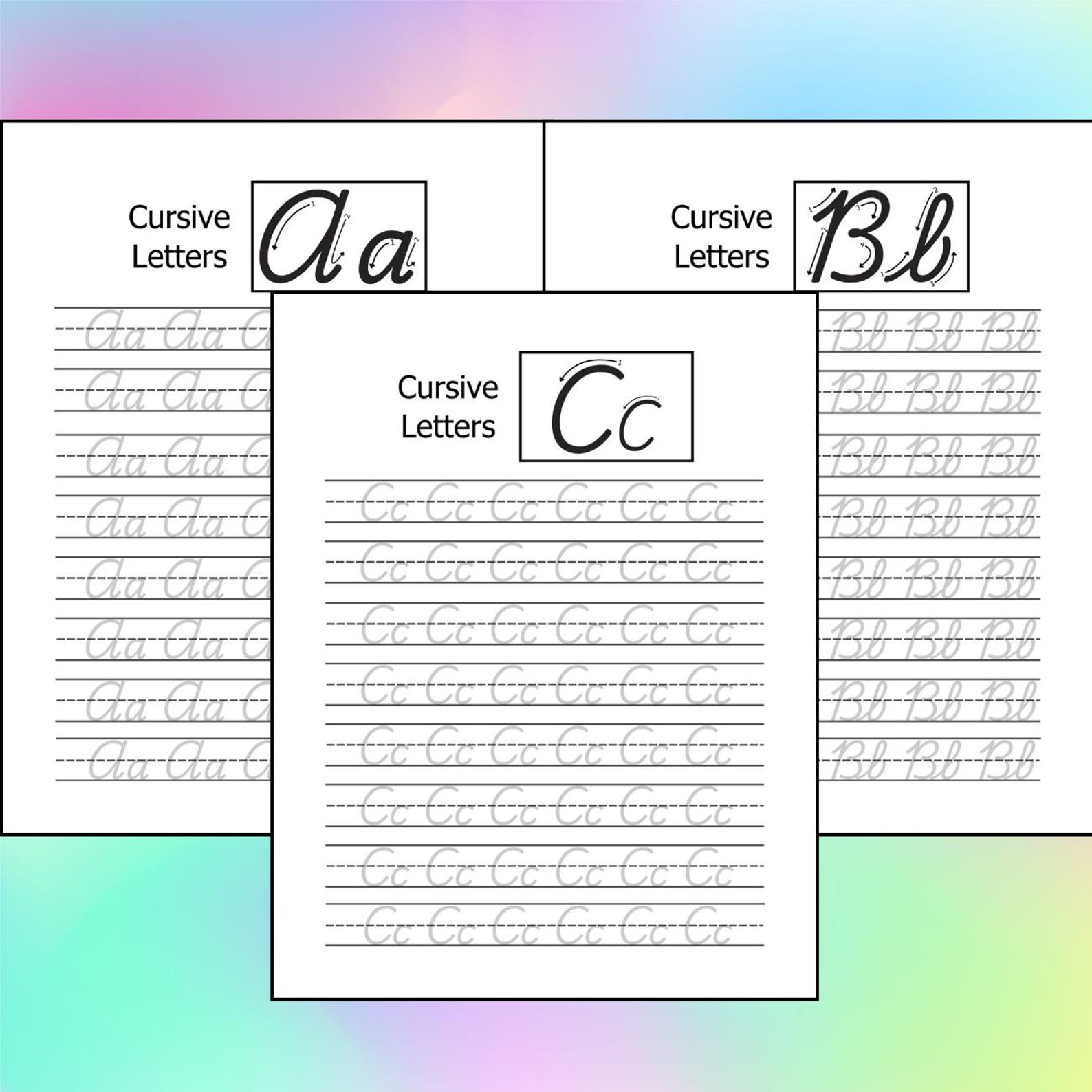 Printable Cursive Handwriting Worksheets: This Offers 67 Engaging Pages ...