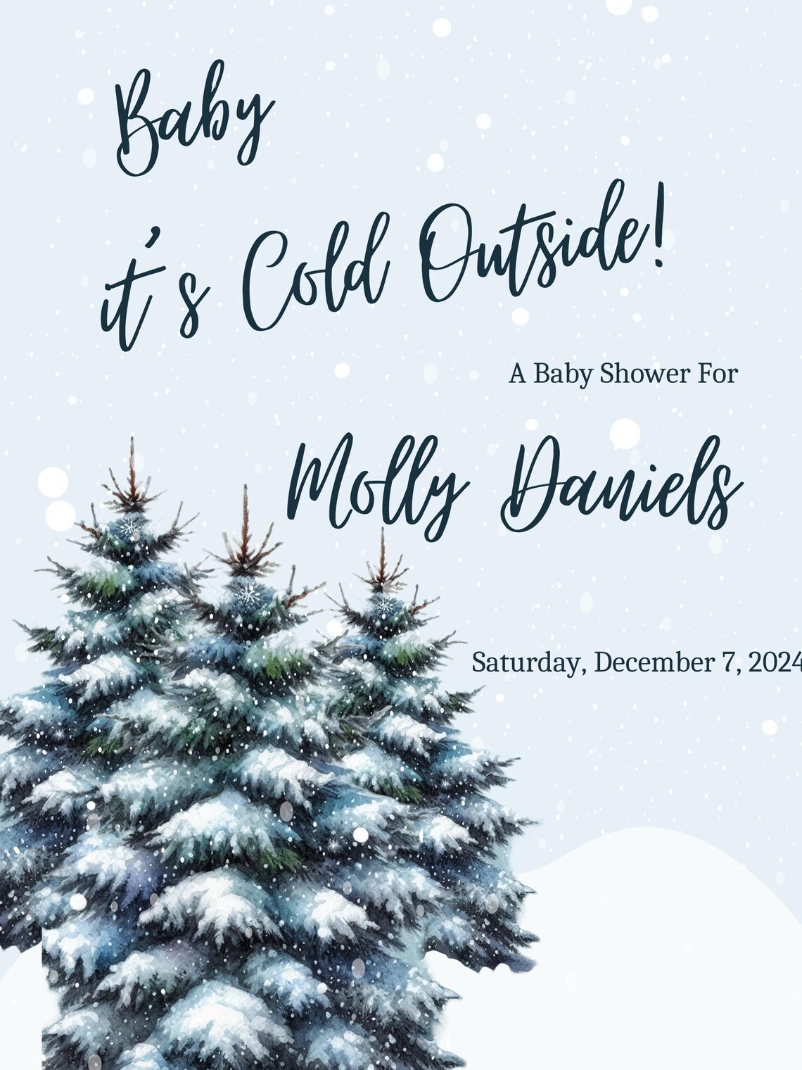 Baby It's Cold Outside Welcome Sign | Baby Shower Welcome Sign | Winter ...