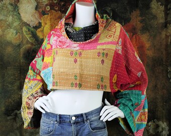 Sublime Inspired Kantha T Shirt Poncho Top - Etsy