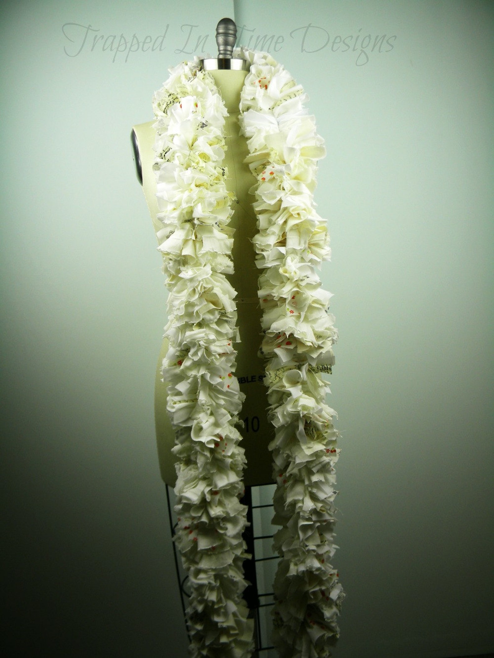 Boa White Boa Wedding Accessory Tattered Lace Boa Fabric - Etsy