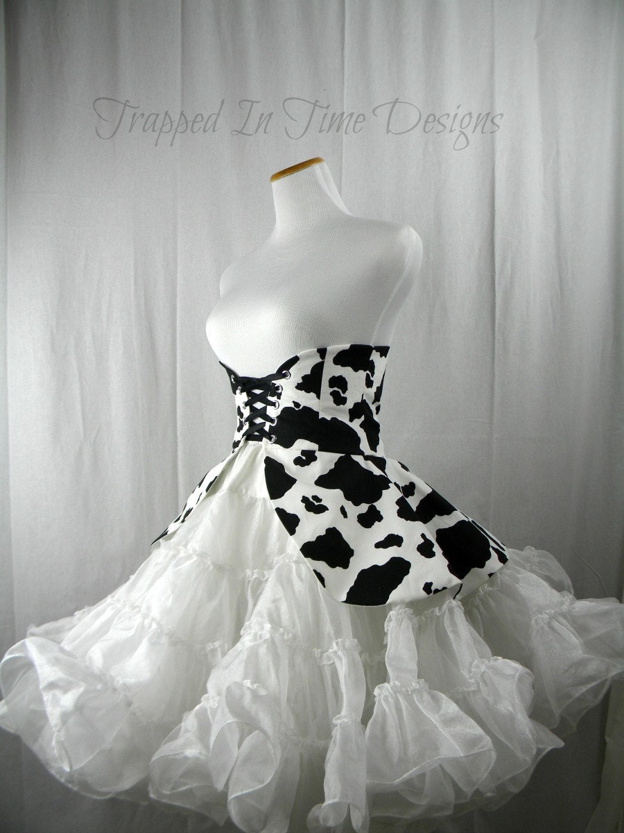 Cowgirl Costume Women's Costume Cow Print Skirt | Etsy