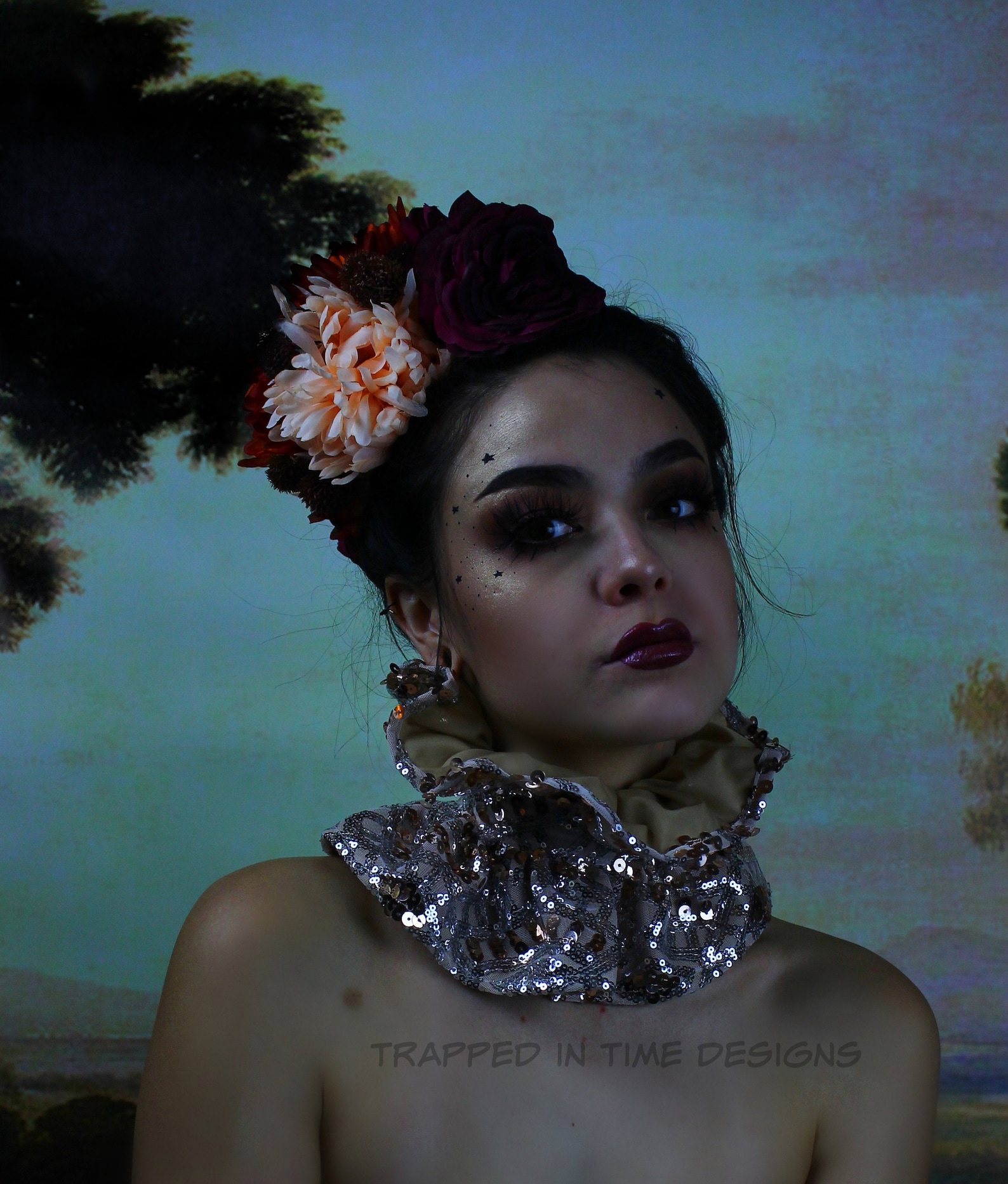 Sequin Ruffle Collar Metallic Collar Ruffle Collar Sequined - Etsy