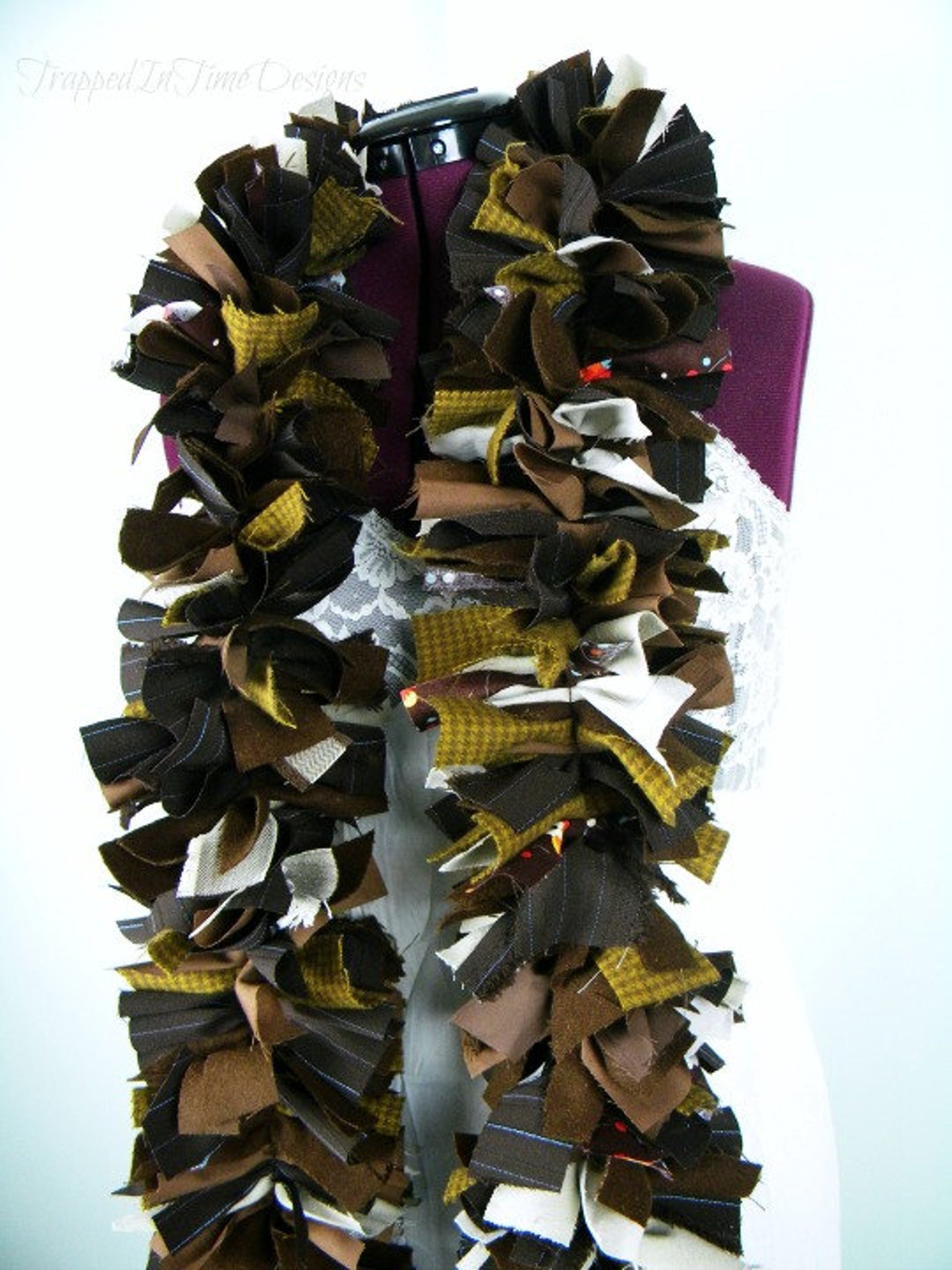 Boa, Fabric Boa, Brown Scarf, Brown Boa, Gothic Clothin, Halloween ...