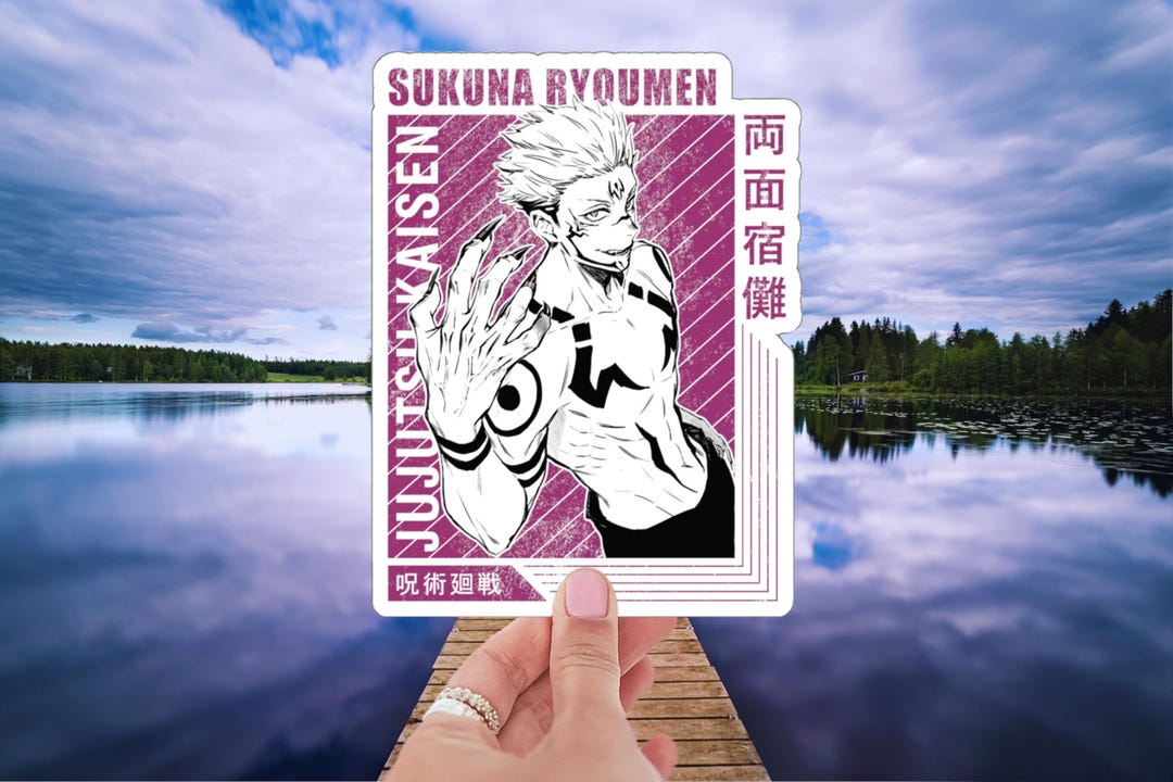 Ryomen Sukuna Sticker, Jujutsu Kaisen Ryomen Sukuna Sticker, Sukuna ...