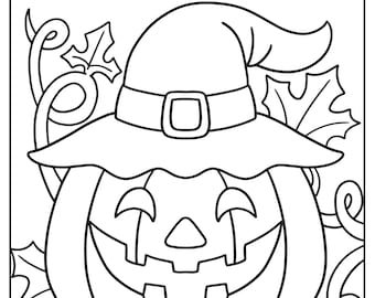 Coloring Page for Kids Halloween Coloring Page for Classroom Halloween ...