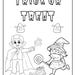Coloring Page for Halloween Kids Activity for Classroom Halloween ...