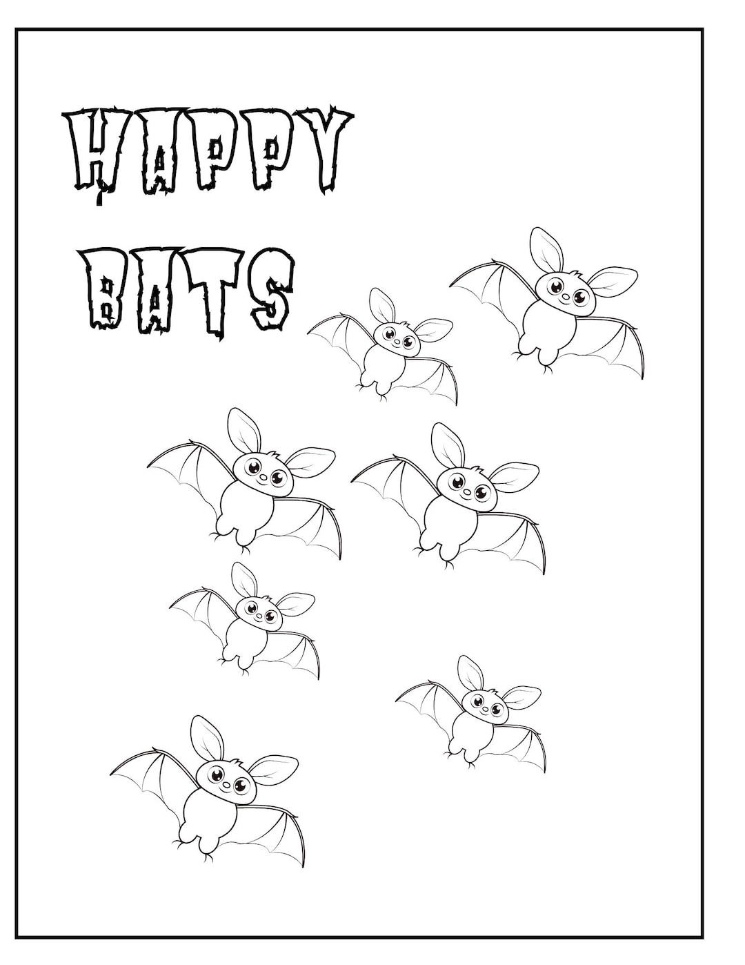 Coloring Page for Kids Halloween Coloring Page for Classroom Halloween ...